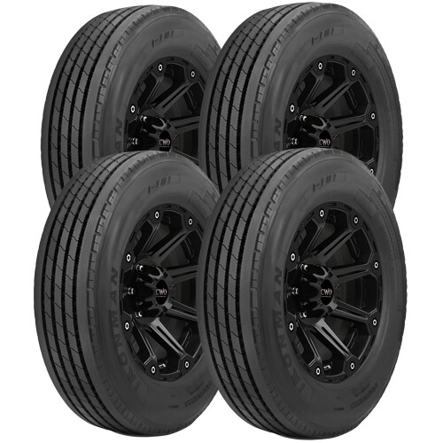 (QTY 4) 255/70R22.5 Ironman I-181 140M Load Range H Black Wall Tires | eBay