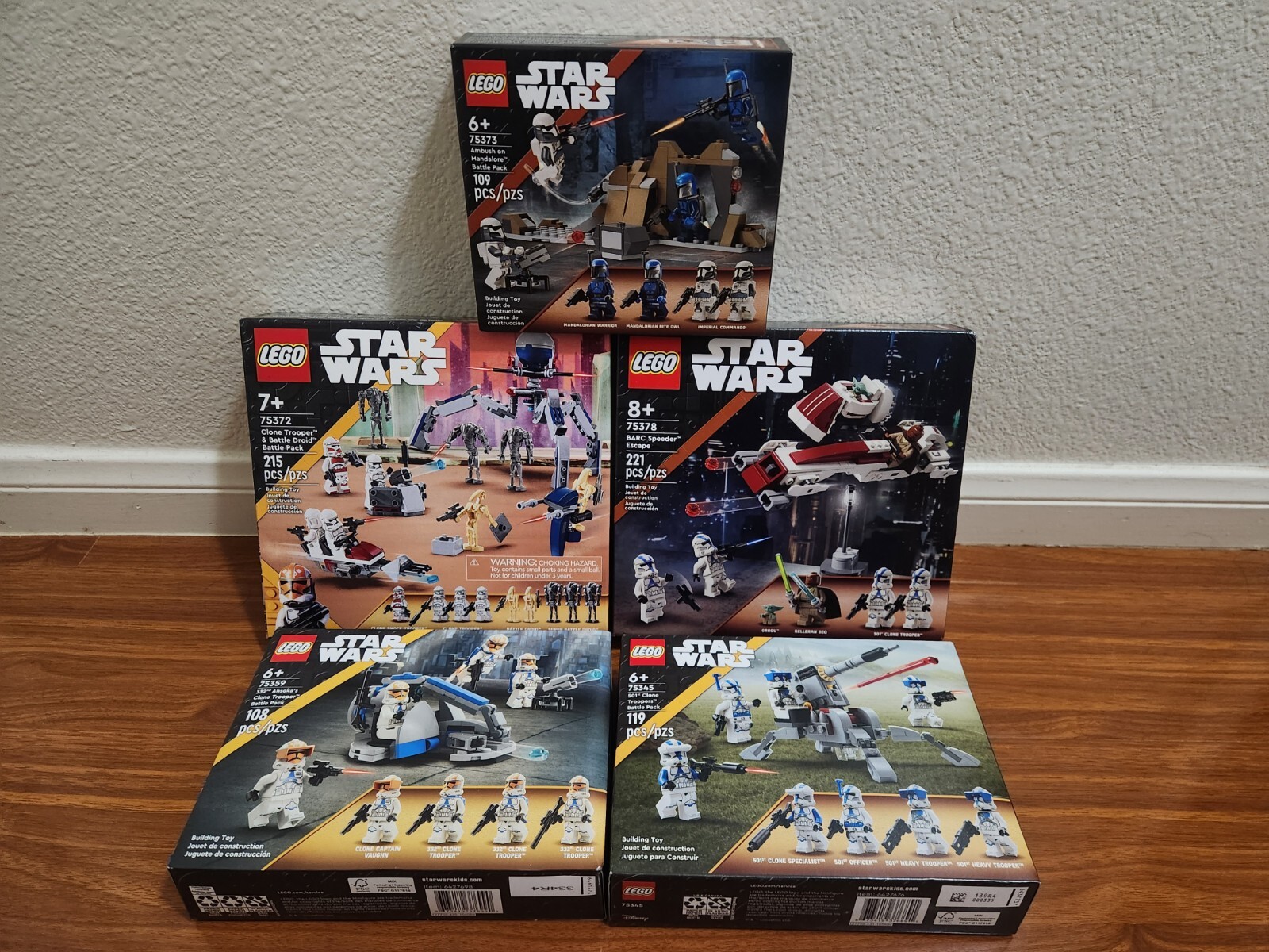 Star Wars Lego Battle Packs Lot Clone Trooper, Battle Droid, Mandalore ...