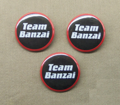 Buckaroo Banzai TEAM BANZAI 3 Button Set 1.25" Pinbacks Repro Hero ...