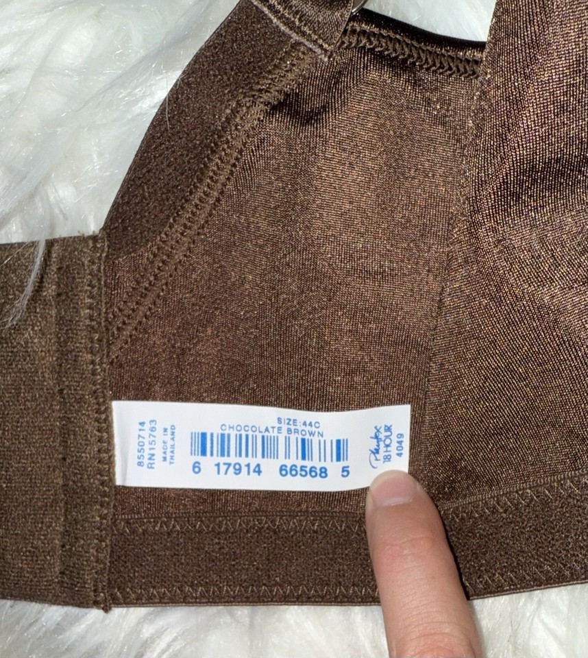 Playtex 18 Hour Seamless Smoothing Bra Unpadded Wire Free 44C Brown ...