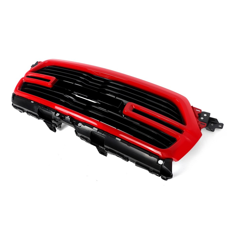 PR4 Flame Red Steel Front Bumper Face Bar & Grille for 2019-2024 RAM ...