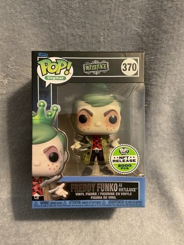 Funko Pop! Digital #370 Beetlejuice Freddy Royalty LE 2,000 + Protector ...