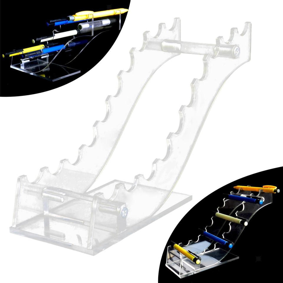 Pen Rack Fittings Durable Acrylic Pen Holder Pen Display Stand for Home ...