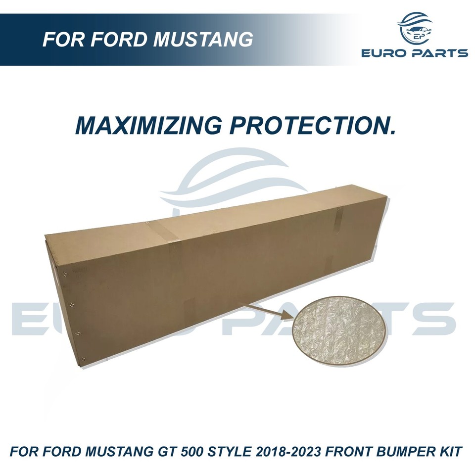 Fits 2018-2023 Ford Mustang GT500 Style Front Bumper Conversion Kit ...