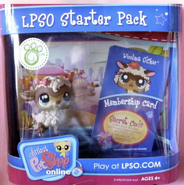 Littlest Pet Shop Online LPSO Web Game Starter Pack Woolma O Chic Sheep ...