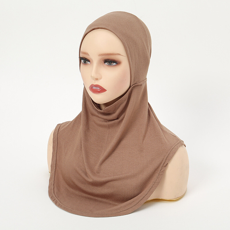 Muslim Underscarf Inner Hijab Women Headscarf Wrap Turban Instant Pull ...