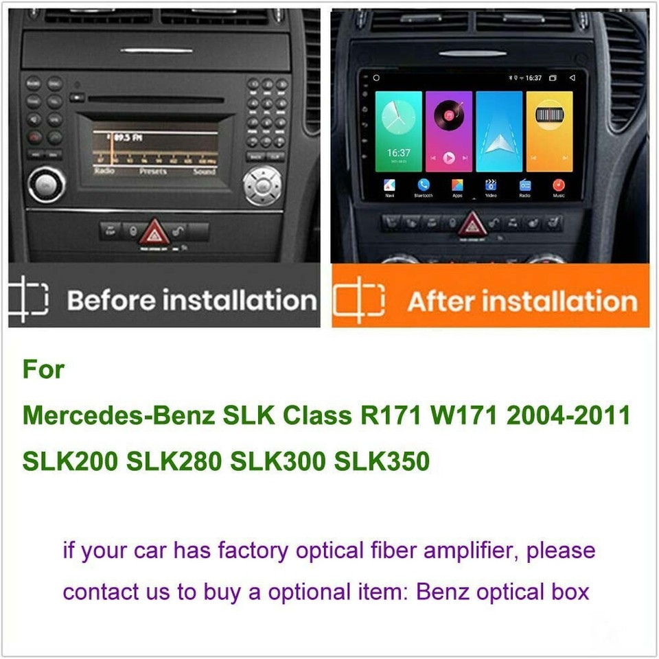 7" Android 14 Car Stereo For BENZ SLK-Class R171 2004-12 GPS Headunit ...