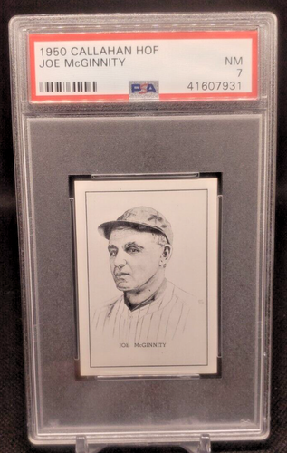 1950 Callahan Hall OF Fame "Iron Man" Joe McGinnity Giants PSA NM 7 ...