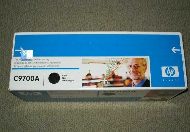 Factory Genuine HP C9700a Black Toner Cartridge LaserJet 1500 2500 for ...