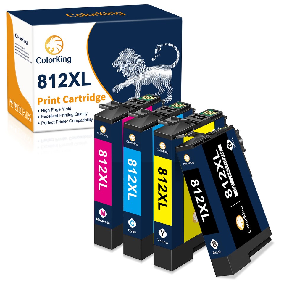 812XL Ink Cartridges For Epson T812XL Ink for WorkForce Pro WF-7820 WF ...