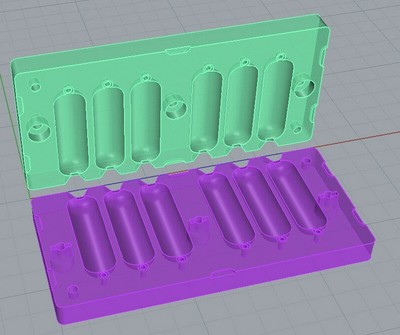 Cod Sinker / Deep Drop Weight Mold 2 LB ( 6 Cavity ) Aluminum CNC | eBay