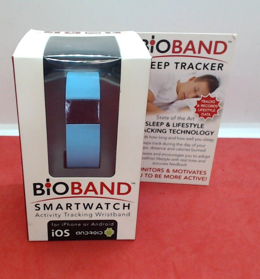BIOBAND SMARTWATCH & ACTIVITY TRACKER WRISTBAND IPHONE/ANDROID blue | eBay