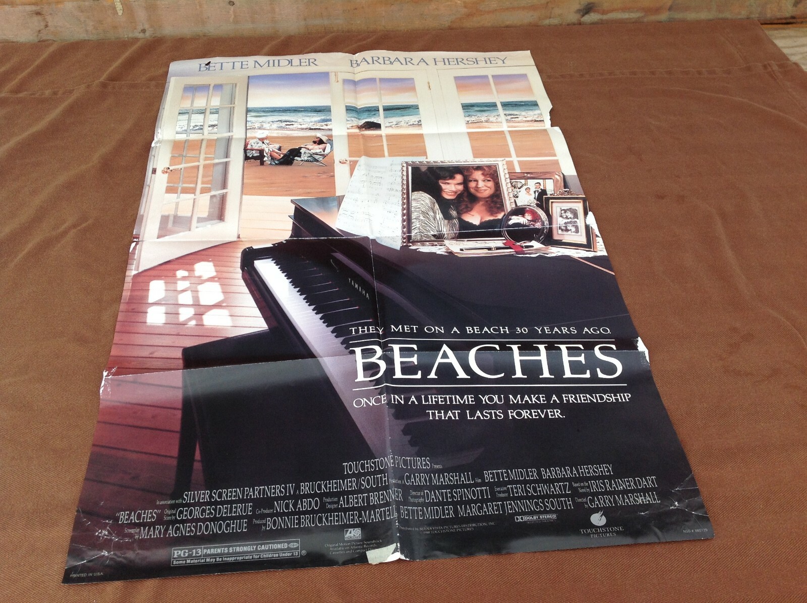 1988 Beaches Original Movie House Full Sheet Poster | eBay
