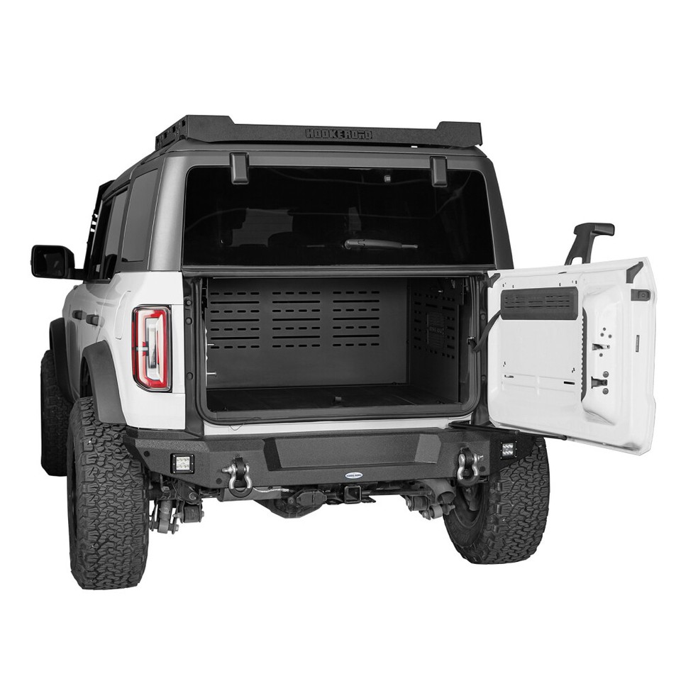 Steel Black Security Deck Enclosure Lockable Storage For Ford Bronco ...