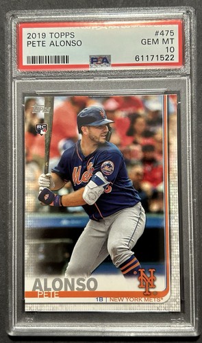 2019 Topps Pete Alonso #475 Rookie Card PSA 10 GEM MINT | eBay