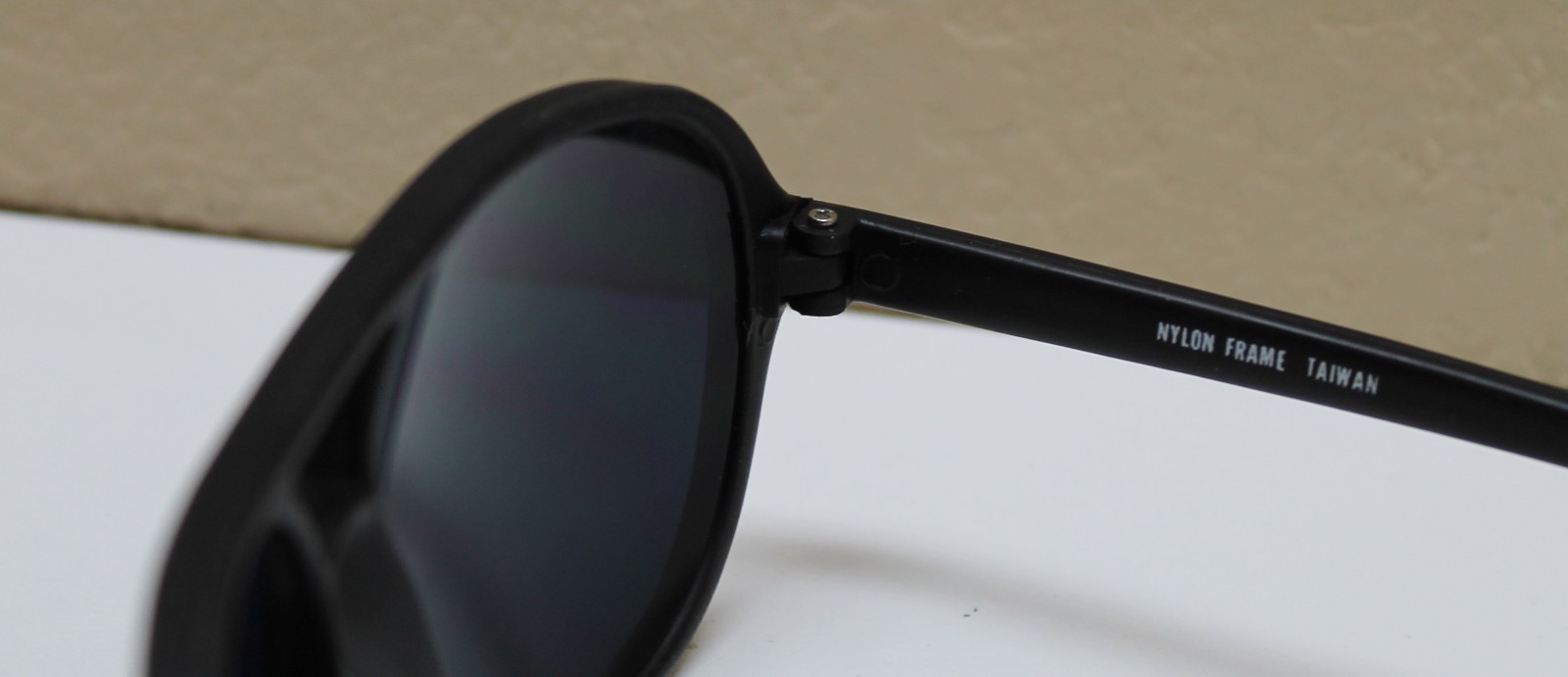 Aviator Sunglasses w Nylon Frames Super Dark Blue Lens Black or Brown ...