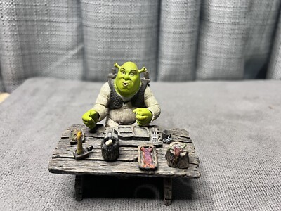 VTG McFarlane Dreamworks Shrek Figure Swamp House Furniture Table Chair ...