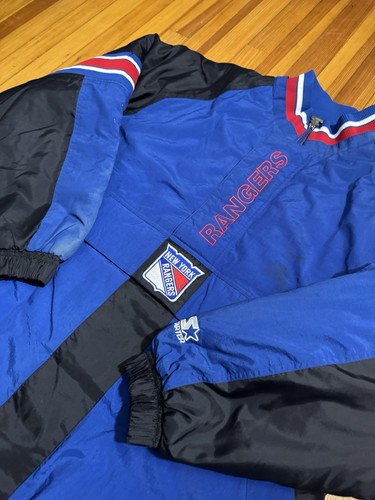Vintage NHL New York Rangers Starter Jacket Size XL Throwback ...