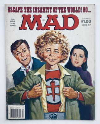 Mad Magazine July 1982 No. 232 The Greatest American Zero 6.0 FN Fine ...