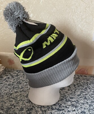 Matrix Black / Lime Bobble Beanie Hat Winter Fishing Free Postage Brand New | eBay.de