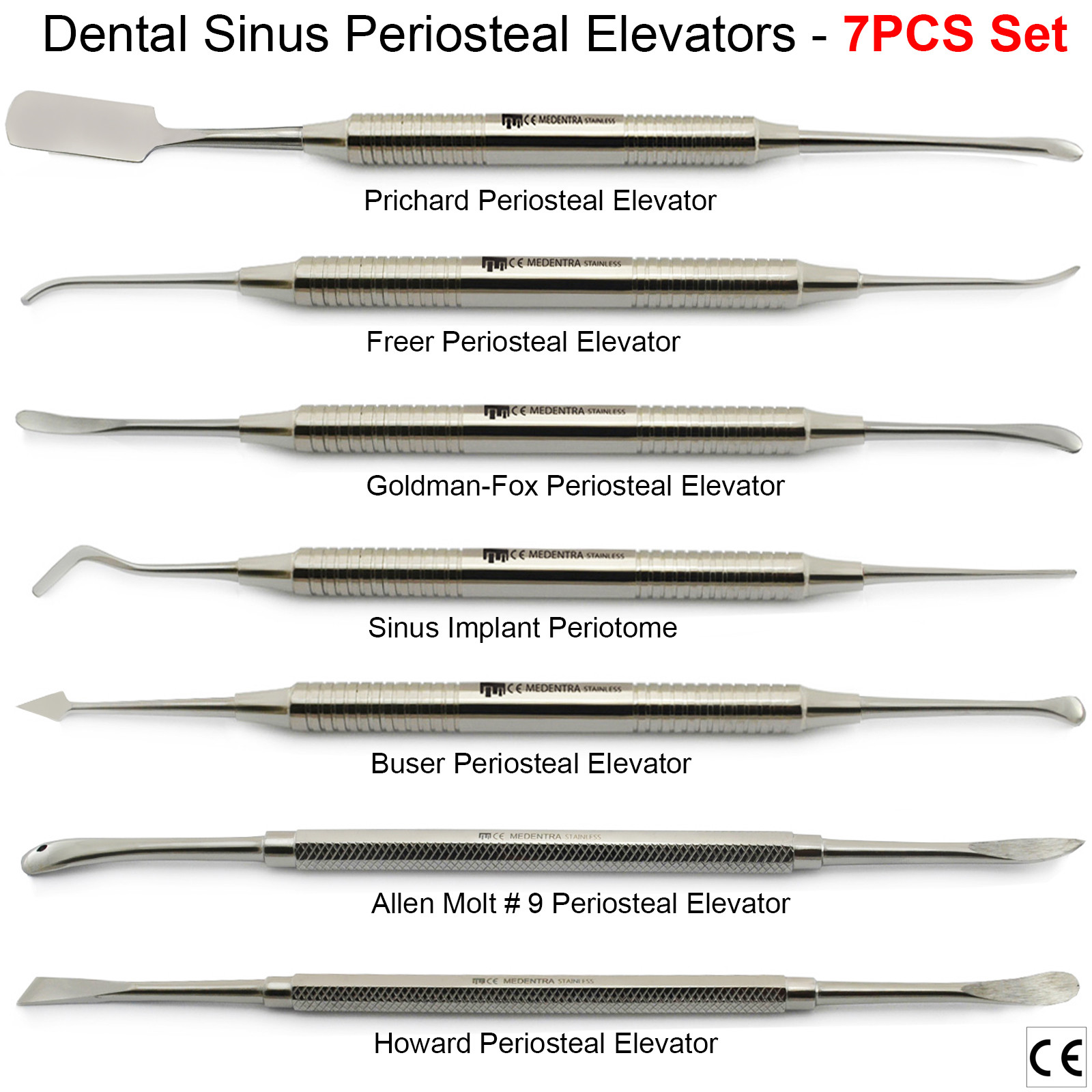 Periosteal Elevator Types