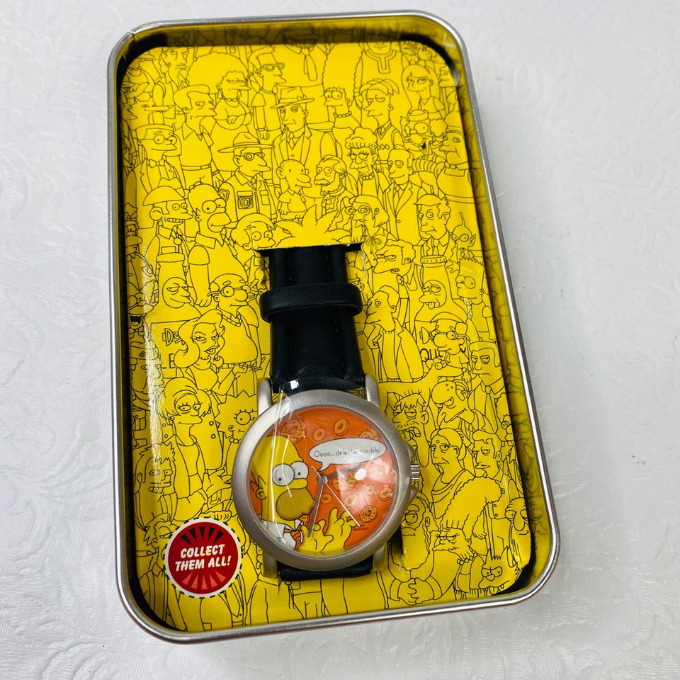 The Simpsons Urban Station Homer Simpson Watch in Collectible Tin NEEDS ...