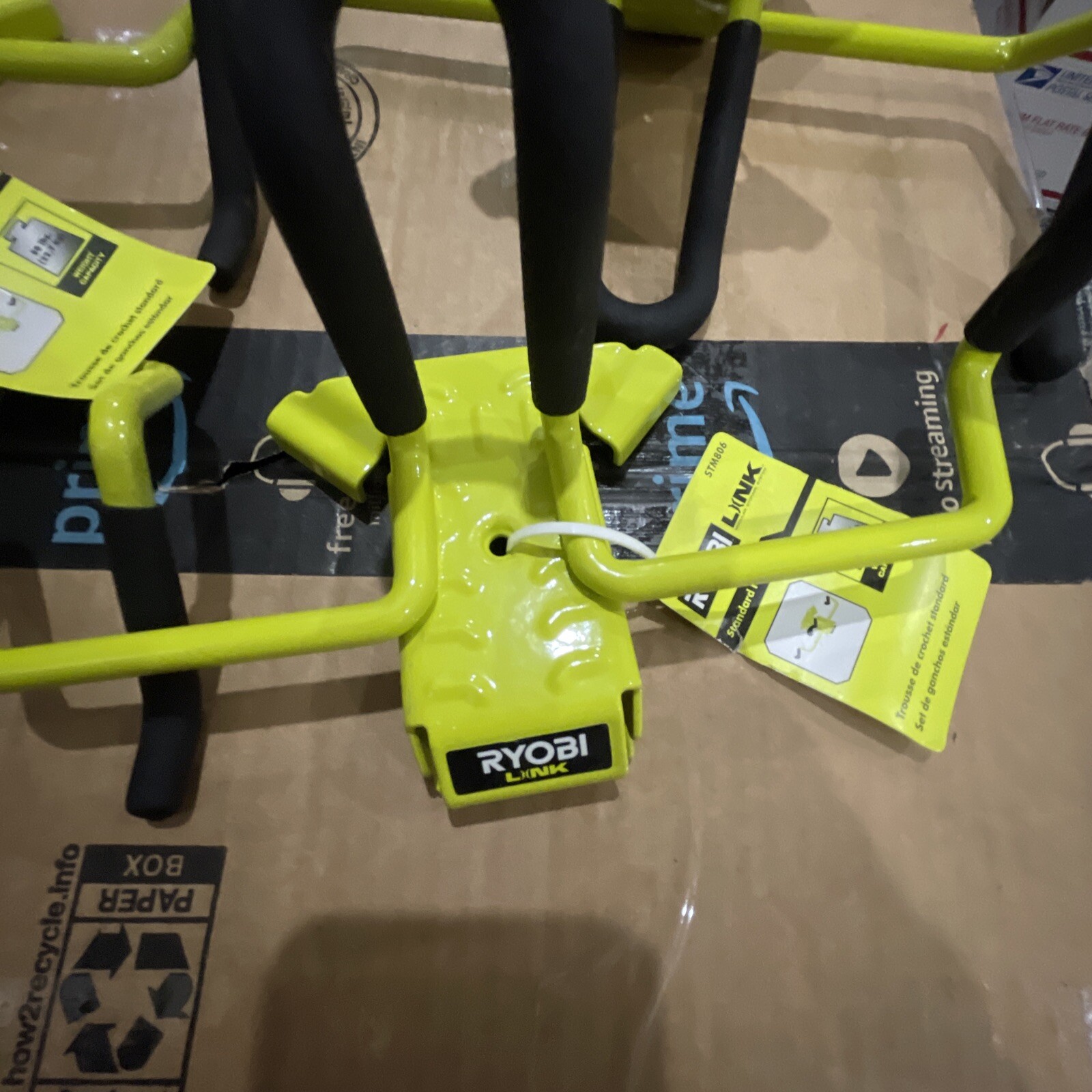 4 X RYOBI LINK Standard Hook Set Wall Mount Steel Modular Storage ...