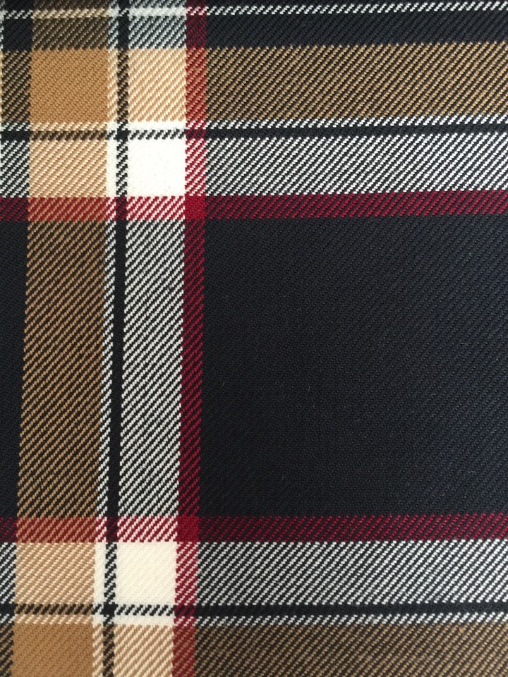 AUTHENTIC TARTAN FABRIC HEAVY POLYESTER VISCOSE DRAPES KILTS SOFT ...