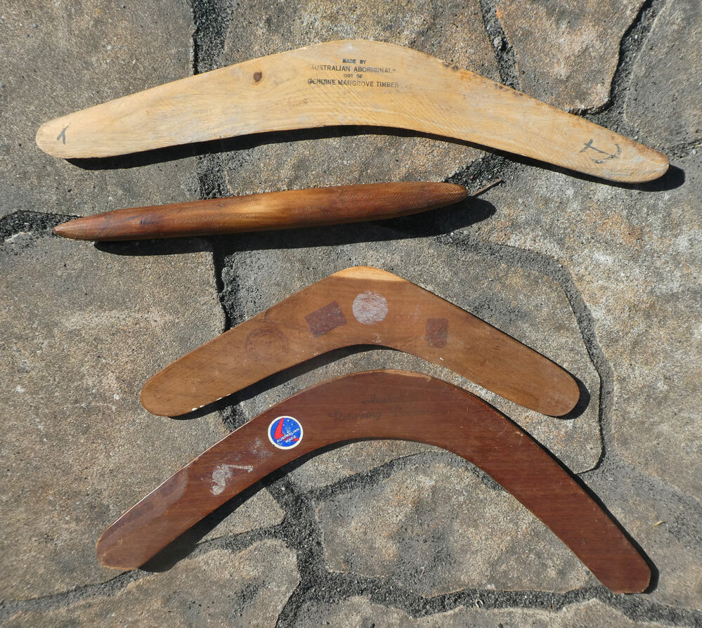 Bumerangues Aborigines Tradicionais Aborigines Bumerang Antik Ca.