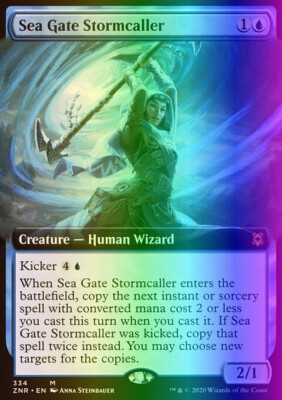 MTG Magic the Gathering Sea Gate Stormcaller (334/457) Zendikar Rising ...