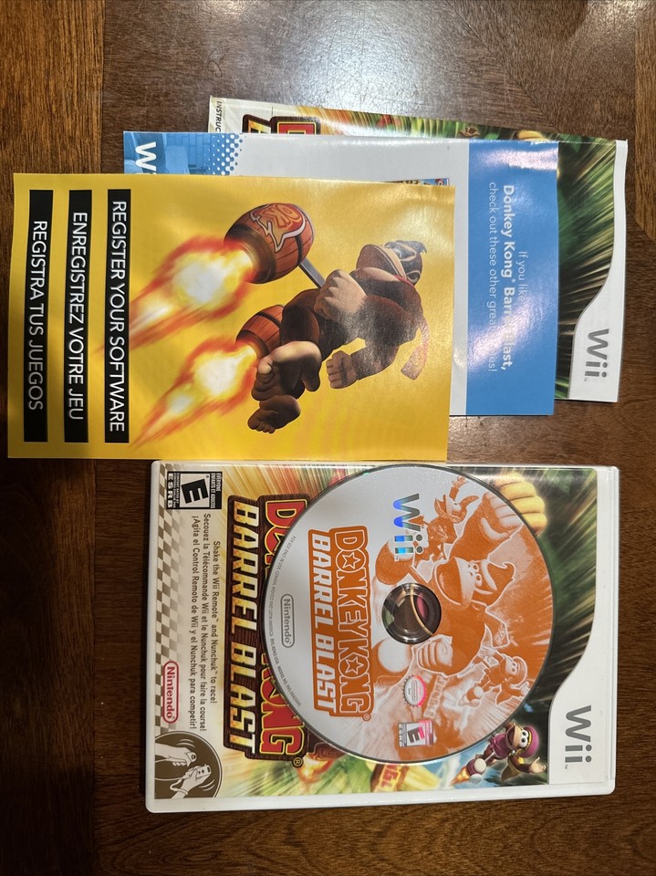 Donkey Kong Barrel Blast Nintendo Wii - Book And Inserts 45496900403 | eBay