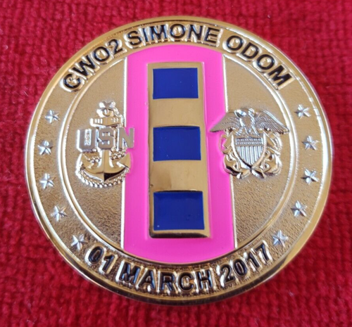 US NAVY CWO2 SIMONE ODOM CHALLENGE COIN (US NAVY ARMY USCG USMC | eBay