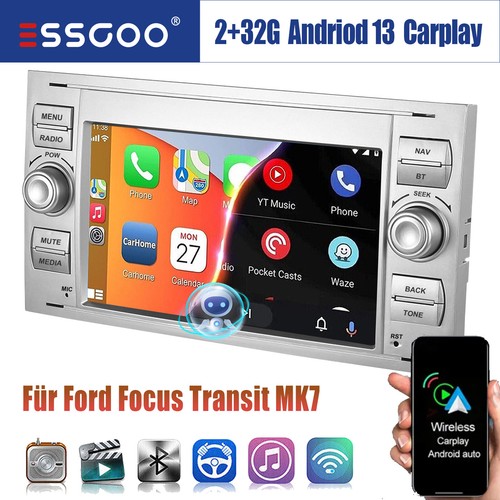 Für Ford Focus Transit Connect MK7 Android 13 Autoradio GPS Carplay 2 ...
