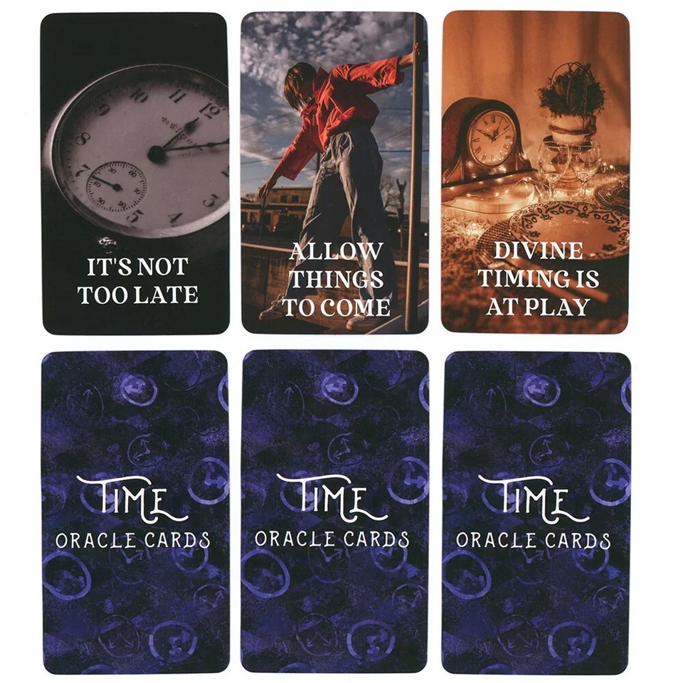 Tarot card deck Time Oracle Deck Tarot in Box 400 GSM PAPER | Oracle ...