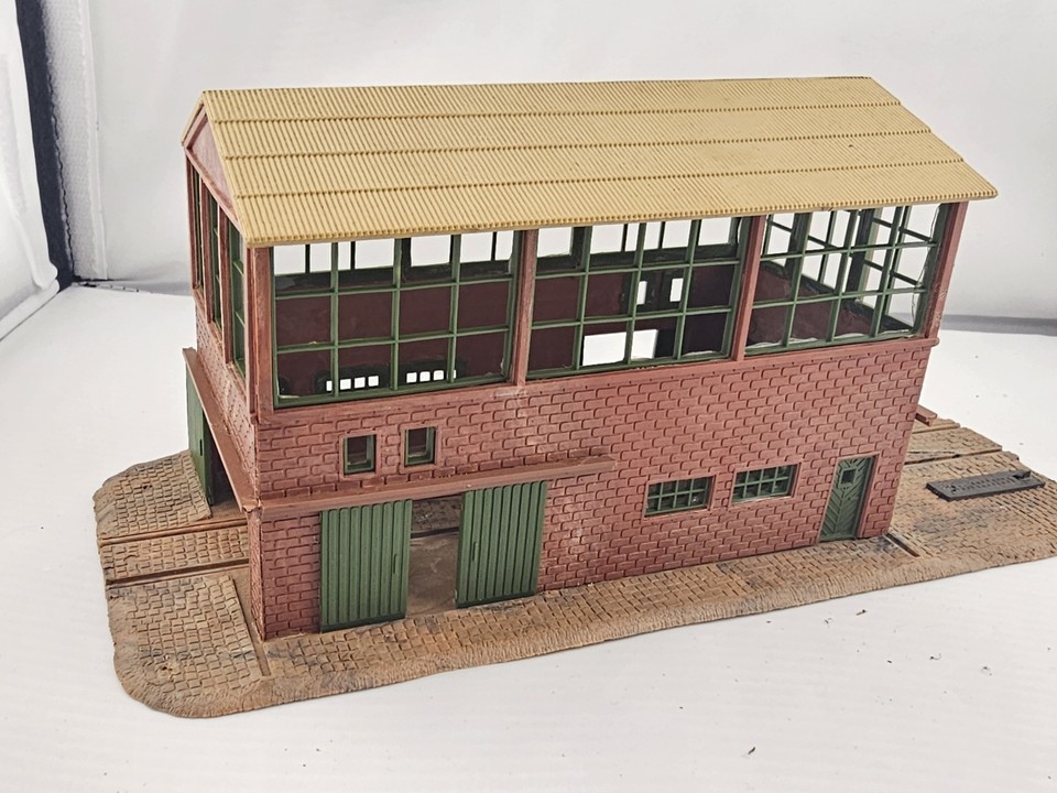 *READ* Pola HO Scale Workshop Industrial Factory Shop Brick Building Assembled | eBay