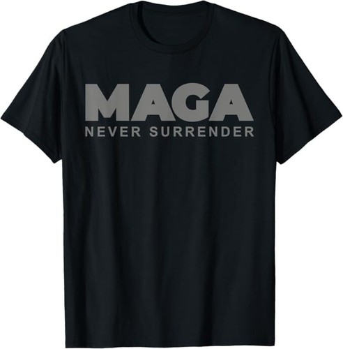 Dark Color President Trump MAGA Never Surrender Inauguration T-Shirt | eBay