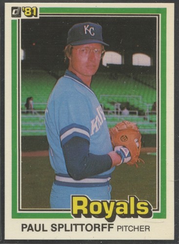 1981 Donruss #342 Paul Splittorff Kansas City Royals | eBay