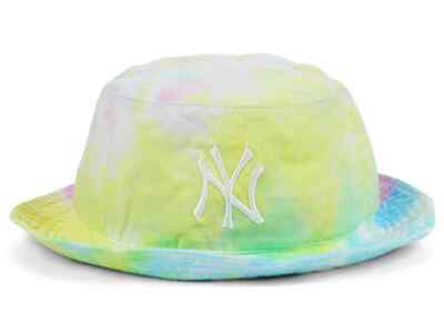 47' Brand New York Yankees MLB Yellow Tie Dye Boonie Truckin' Bucket ...