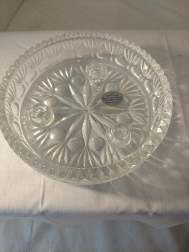 Princess House Full Lead Crystal Round Trinket, Candie, Ashtray, Candle ...