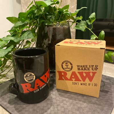 RAW Mug Wake Up & Bake Up Coffee Tea | eBay UK