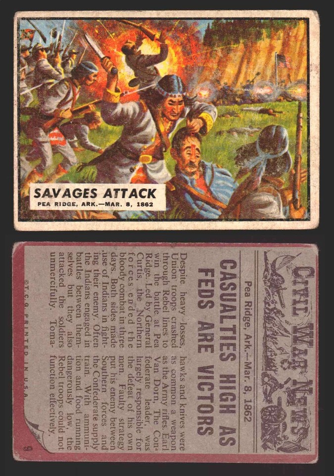 1962 Civil War News Topps TCG Trading Card You Pick Single Cards #1 ...