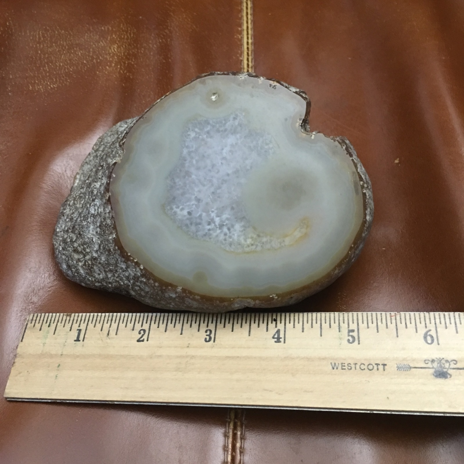 HUGE Agate Enhydro Geode Lots Of Water/Air EASY To See Water Line ...