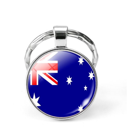 1 AUSTRALIA AUSTRALIAN KEYRING NATIONAL FLAG KEYCHAIN KANGAROO GIFT ...