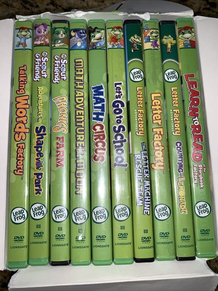 Leapfrog 10-DVD Mega Pack Learn With Leap Learning Skills 31398242680 ...