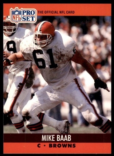 1990 Pro Set Mike Baab Cleveland Browns #469 | eBay