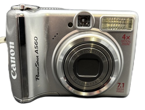 Canon PowerShot A560 7.1MP Digital Camera Silver 4x Zoom | eBay