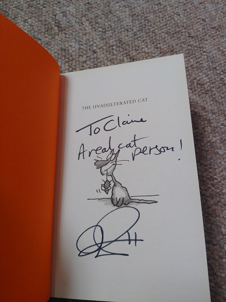SIGNED The Unadulterated Cat, Terry Pratchett & Gray Jolliffe UK HB ...