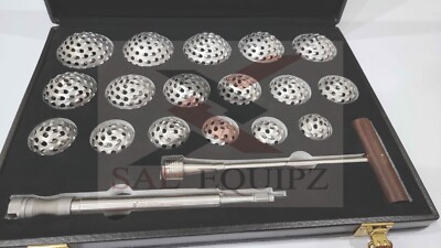 Orthopedic Acetabular Reamer Set of 17 Cups For Hip Replacement Surgery ...