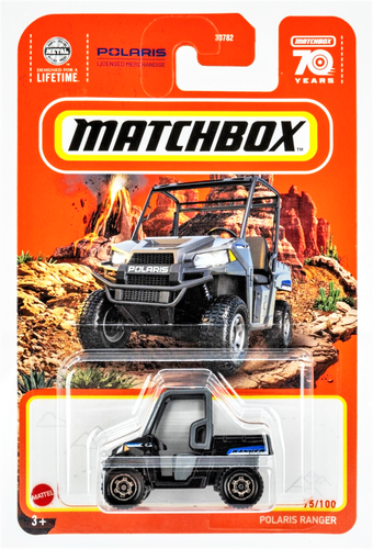 2023 Matchbox #75 Polaris Ranger BLACK 1:64 Diecast | eBay