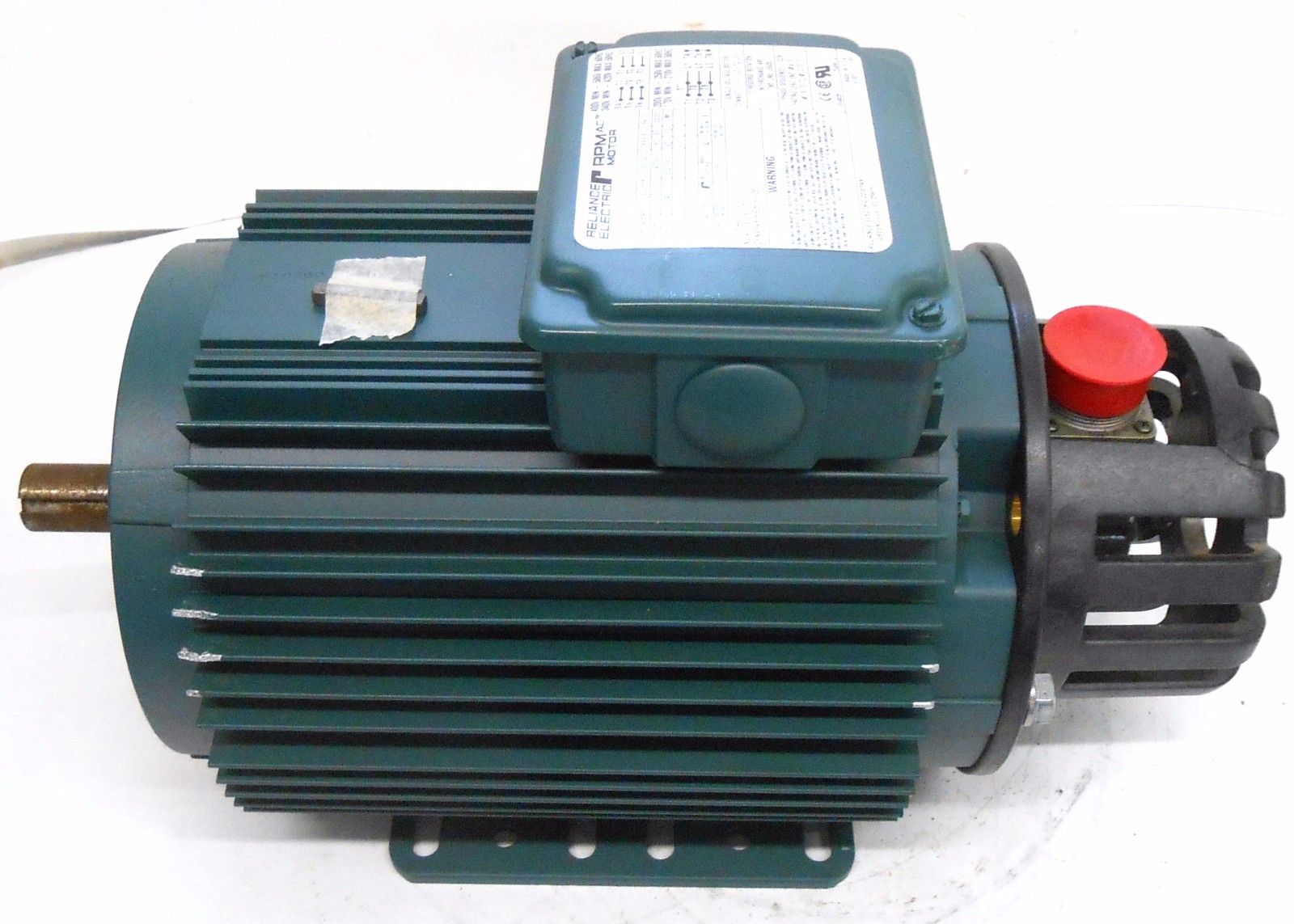 RELIANCE AC MOTOR, HM418457, WC143TC, 1 HP, RPM 1736, 230/460 VOLTS, 3. ...